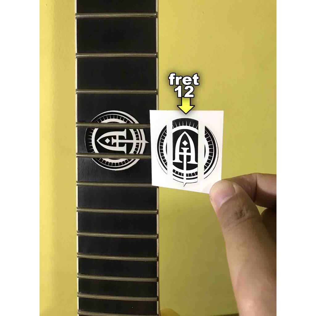 Andy James Sticker Inlay Logo Sticker Electric Fretboard Guitar ...