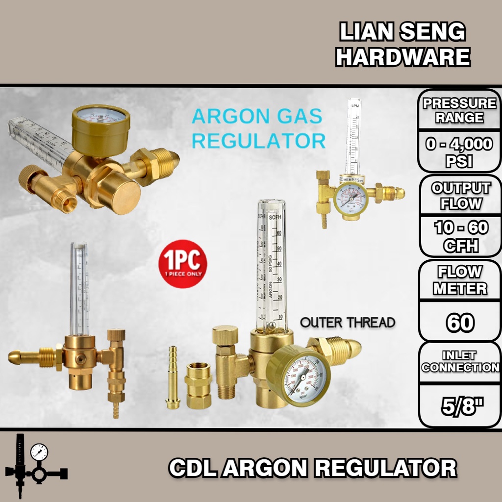 CDL ARGON REGULATOR WELDING FLOW METER | Shopee Malaysia