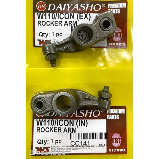 WAVE 110 /ICON 110 ROCKER ARM INTAKE / EXHAUST ROCKER ARM -DS DAIYASHO ...