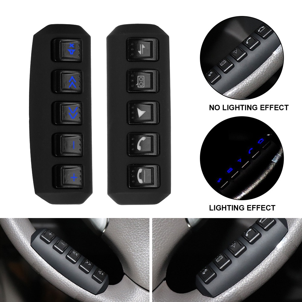 Multifunction Car Steering Wheel Remote Control With Backlight Buttons ...