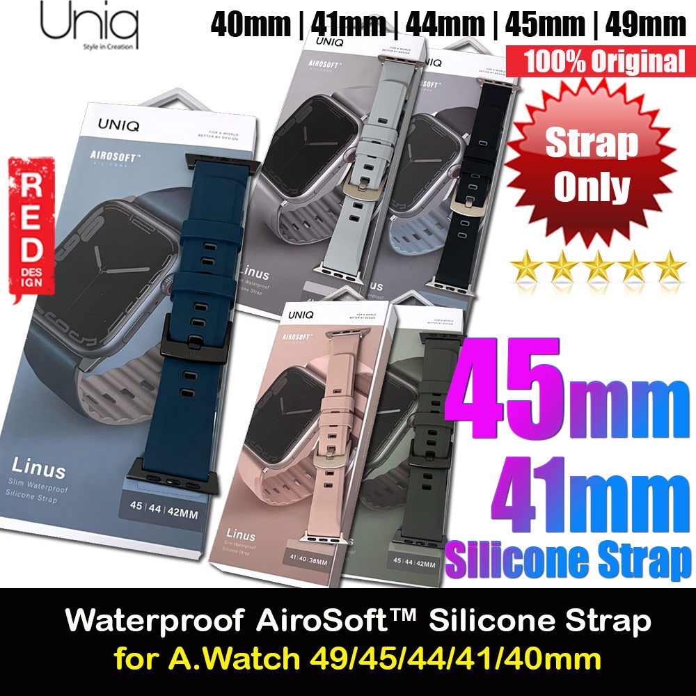 Uniq Linus Waterproof AiroSoft Breathable Silicone Strap iWatch 49 ...