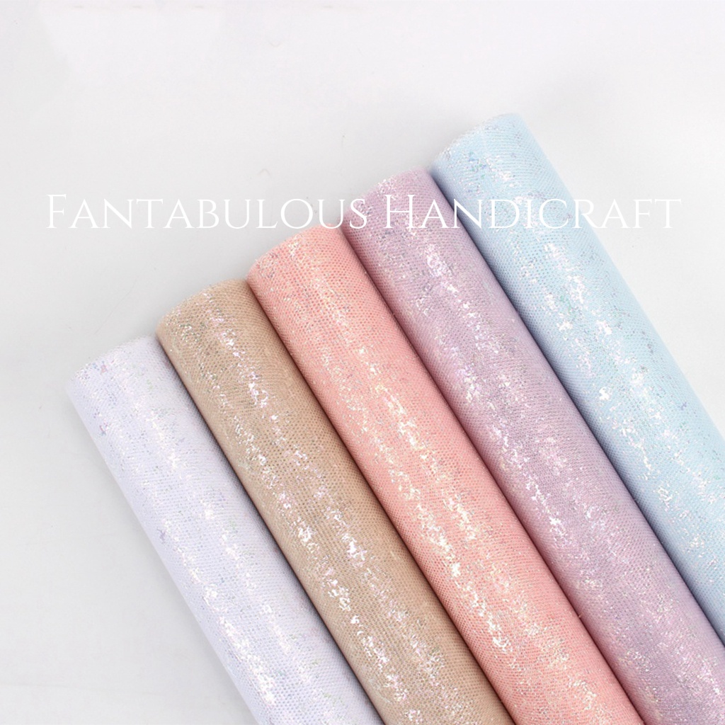 1 Roll Shiny Gauze Flower Wrapping Net Mermaid Tear 5yards Bouquet ...