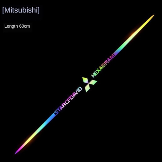 [Ready Stock] DIY Laser Reflective Colorful Car Accessories Sticker ...