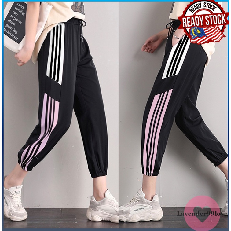 Tracksuit Women Long Pants Sports Jogger Harem Pants Casual Seluar ...