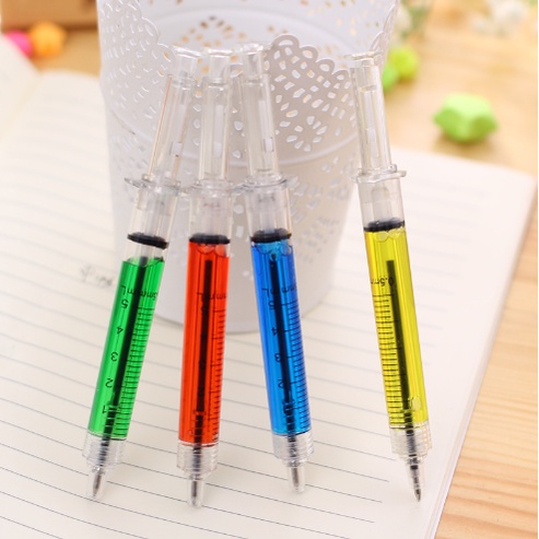 Unique Needle Shaped Ballpoint Pen - Black Ink Style Writing Ballpoint ...