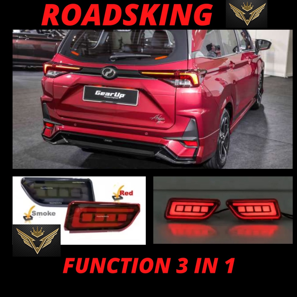PERODUA ALZA 2022 REAR BUMPER BRAKE LIGHT REFLECTOR RUNNING SIGNAL ...