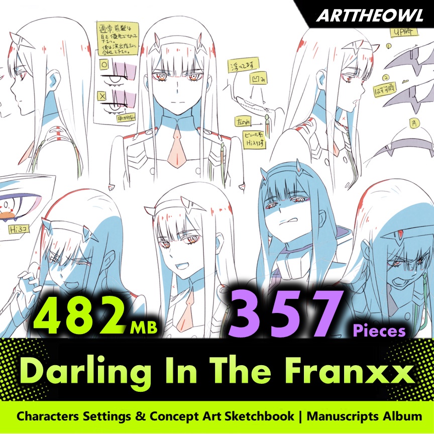 🔥 Darling In The Franx Concept Art & Settings Collection 🔥 Anime Manga ...