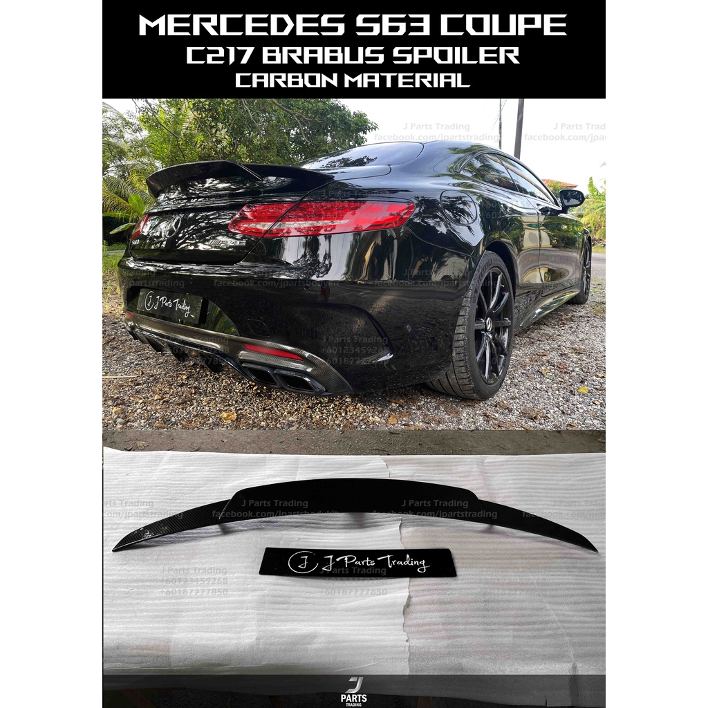 Mercedes S63 Coupe c217 Brabus Spoiler Bonnet Lips Rear Spoiler AMG s63 ...