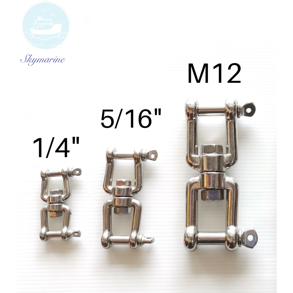 1/4", 5/16", M12 304 Stainless Steel Marine Boat Double Jaw Anchor ...