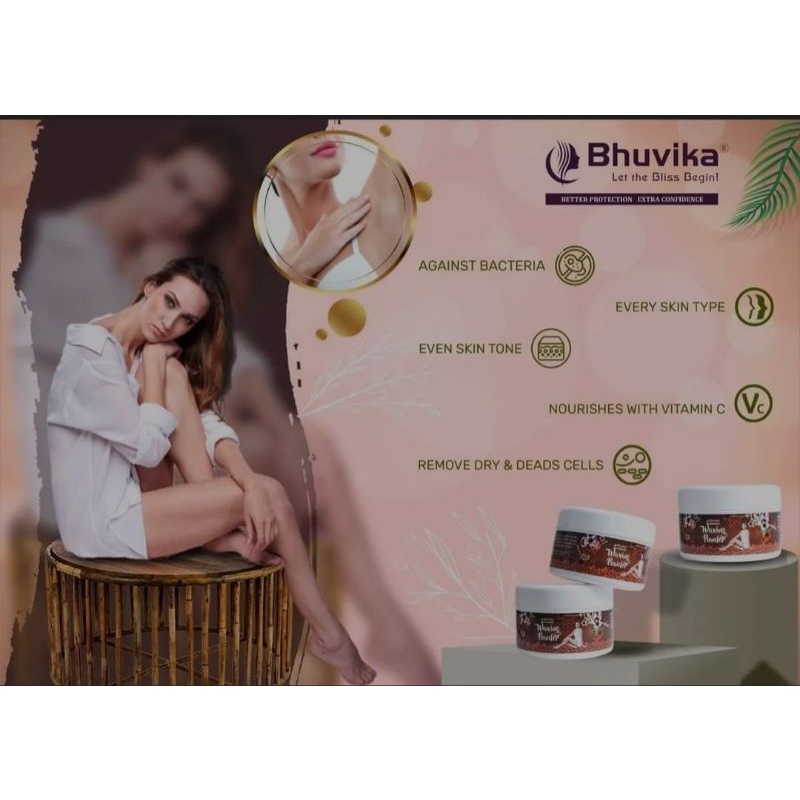 Bhuvika herbal wax powder (orange) | Shopee Malaysia