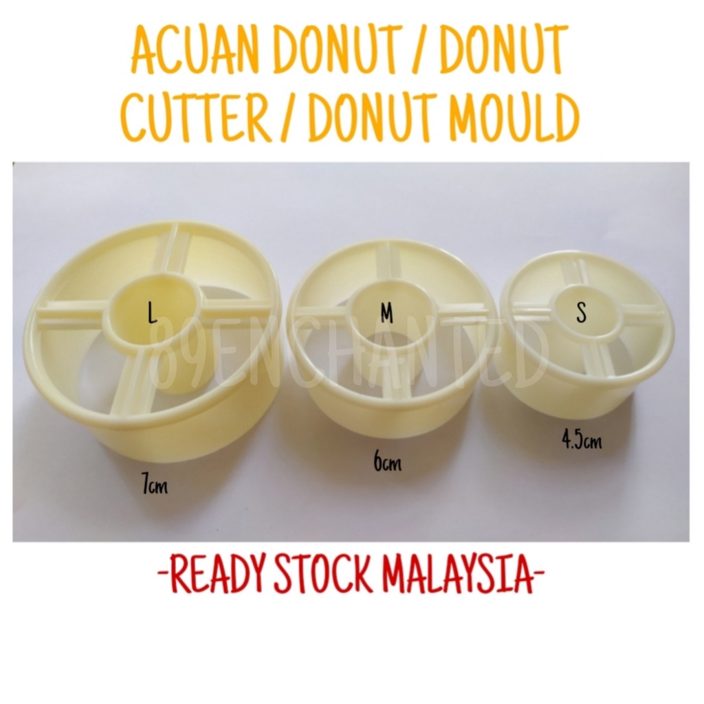 Acuan Donut / Donut Cutter / Donut Mould / Plastic Bakery Pastry Making ...