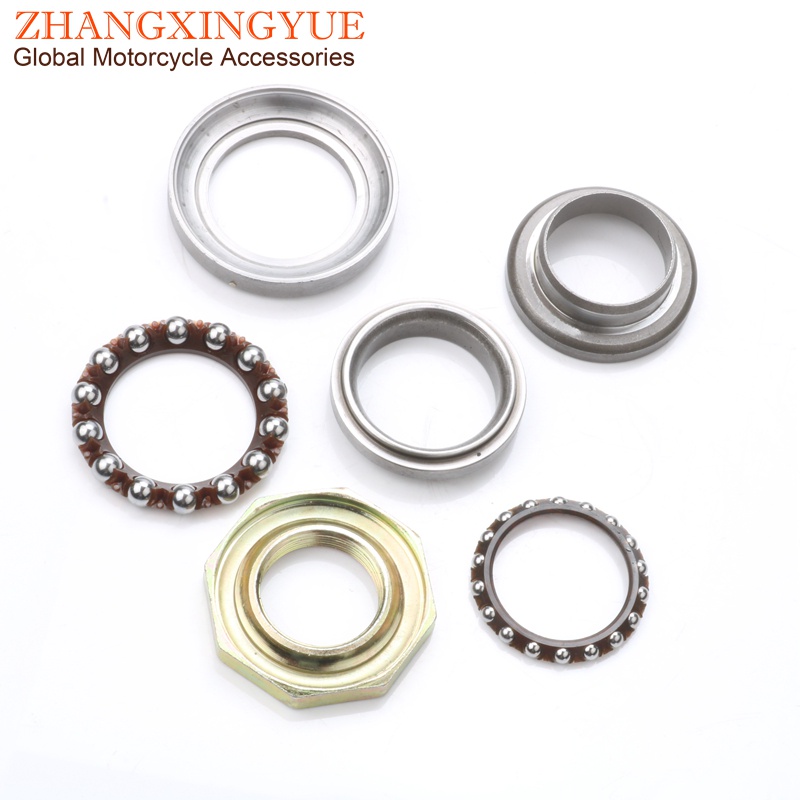 Chinese Scooter Fork Steering Stem Head Bearing Set for GY6 4 Stroke ...
