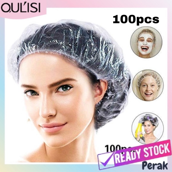 OULISI 100pcs Shower Cap Elastic Disposable Spa Beauty Mask / Food ...