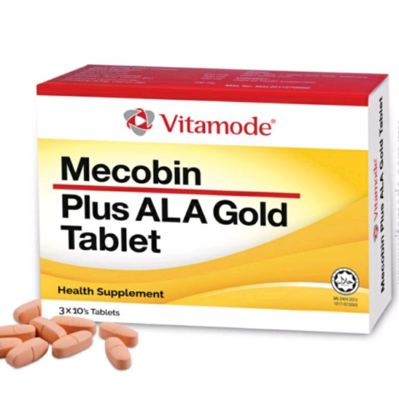 VITAMODE Mecobin Plus ALA Gold Tablet (30'S) EXP 10/2026 | Shopee Malaysia