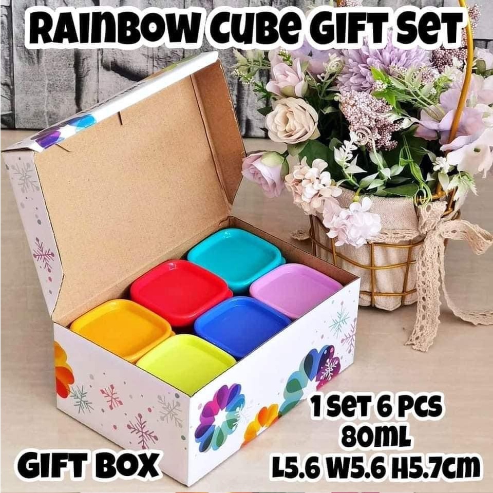 Tupperware Rainbow Cubes 80ml Gift Set - 6 Pcs with Box OR Loose ...