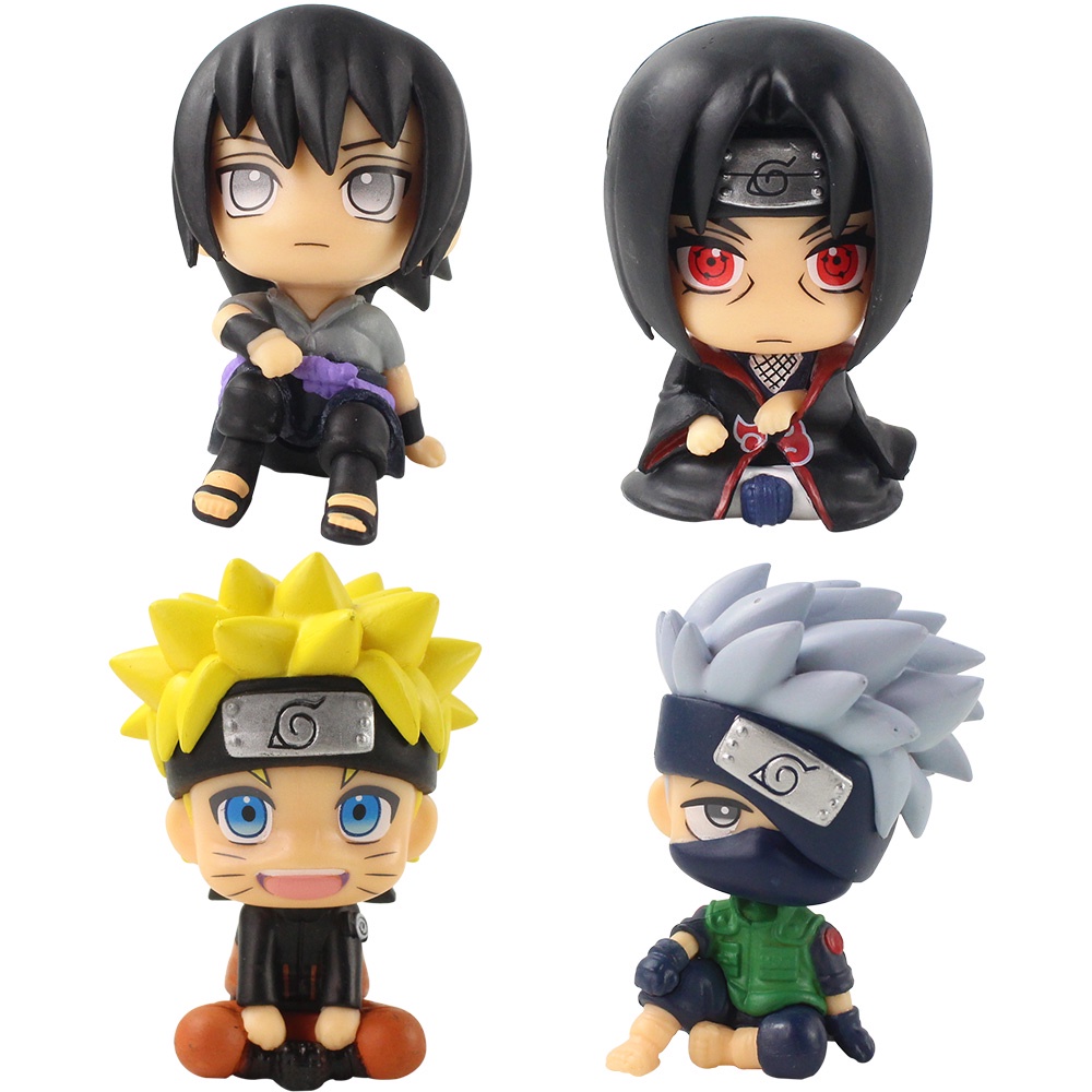 4 Style Anime Naruto Hatake Kakashi Uzumaki Naruto Uchiha Sasuke Uchiha ...