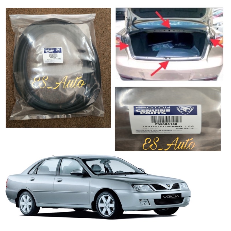 *PROTON WAJA REAR BONNET TRUNK LID BOOT RUBBER / BELAKANG BONET GETAH ...