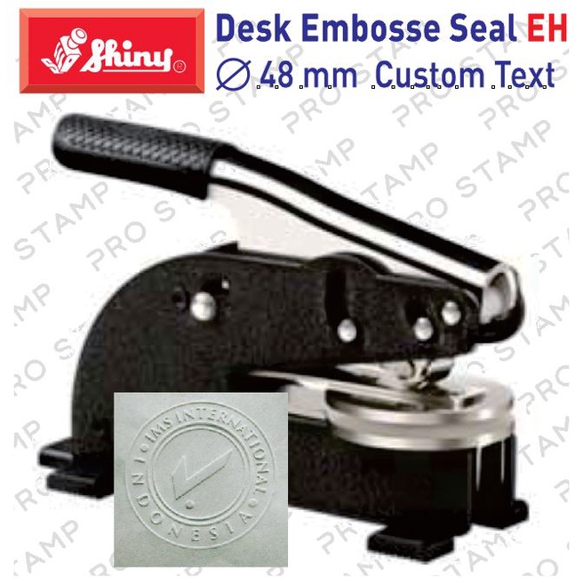 Embossed Shiny Desk Seal EH Stamp Package Diameter 48mm | Shopee Malaysia