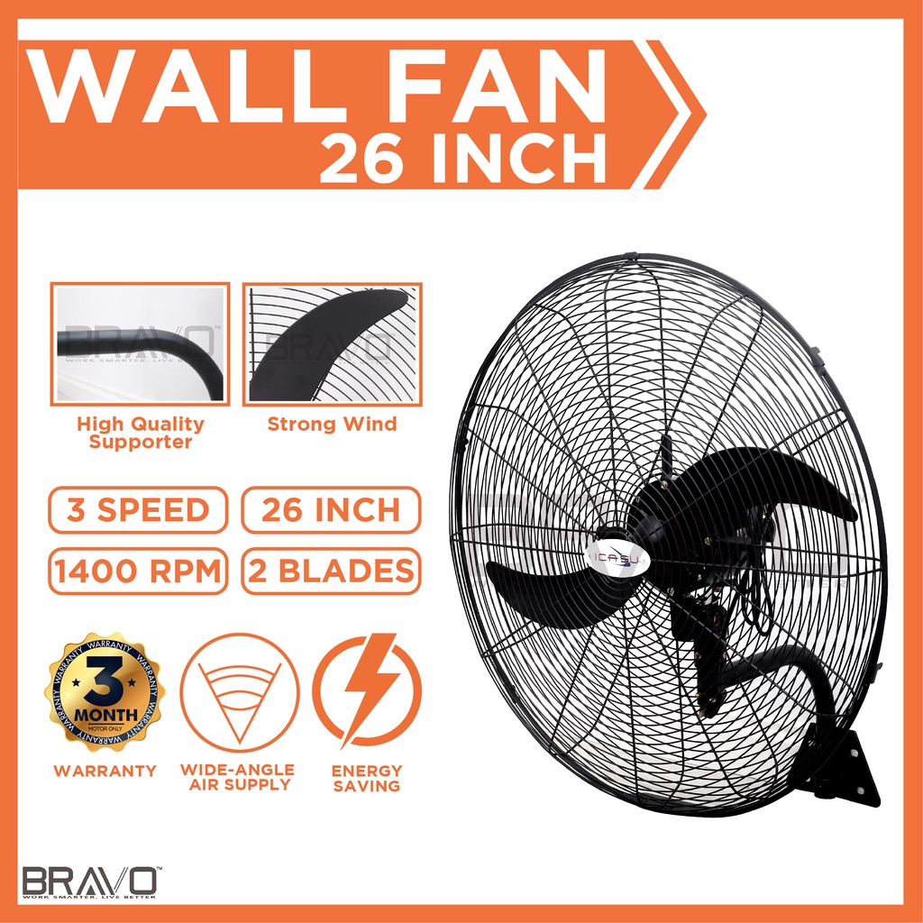 Wall Fan 26 Inch Industrial Wall fan Industry Wall Fan Heavy Duty Wall ...