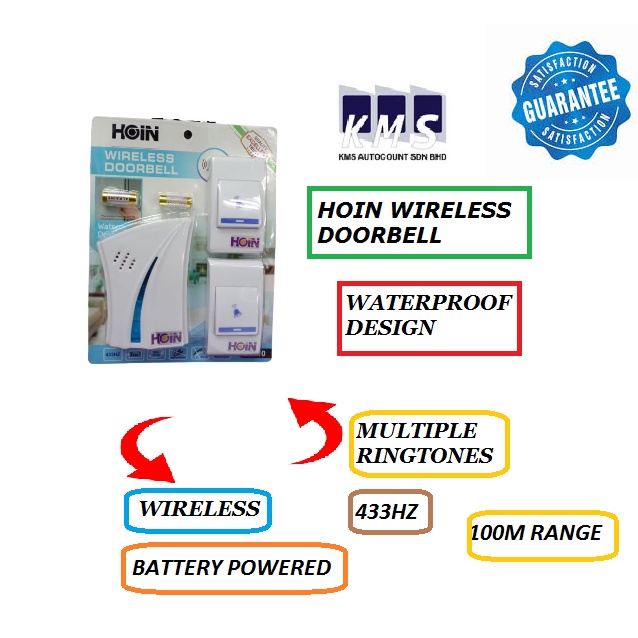 HOIN Wireless Door Bell | Shopee Malaysia