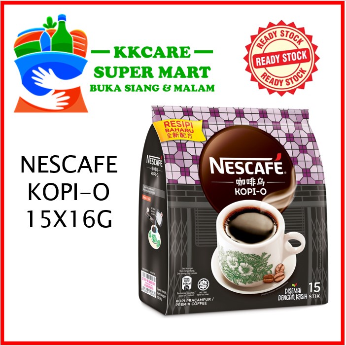 NESCAFE - Kopi O 15 Sticks x 16g | Shopee Malaysia