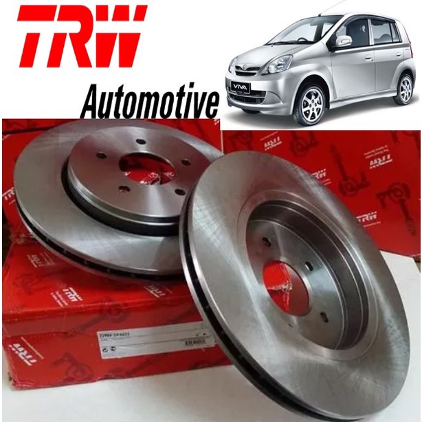 TRW Perodua Viva Front Brake Disc Rotor (1Pair 2Pcs) | Shopee Malaysia