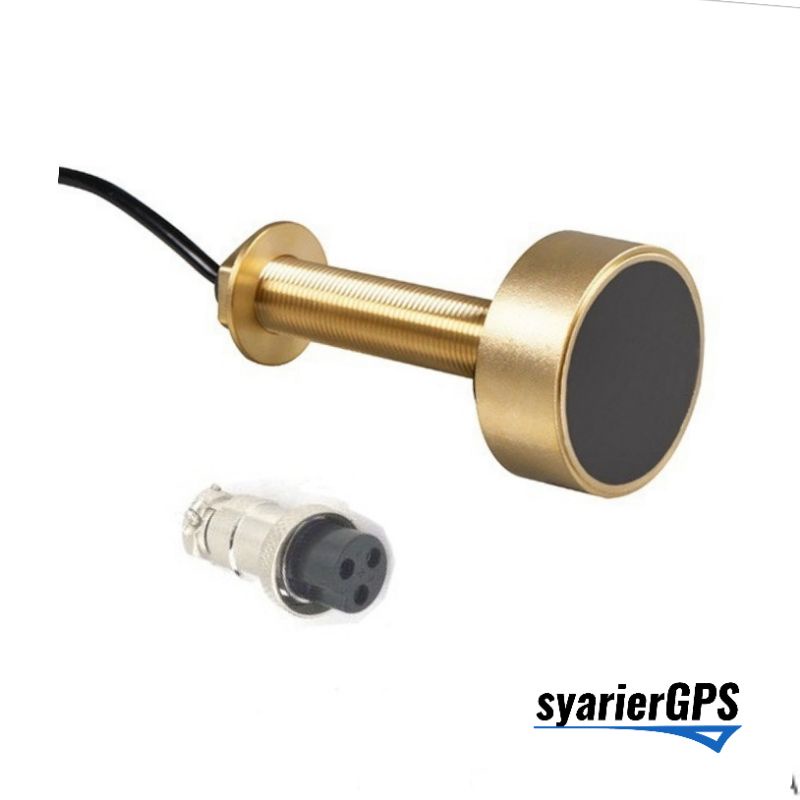 Transducer Dual Frequency 50/200kHz bronze Thru Hull JMC Hondex Onwa 3 pin | Shopee Malaysia