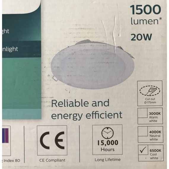 Philips DN020/20w LED Panel Downlight | Shopee Malaysia