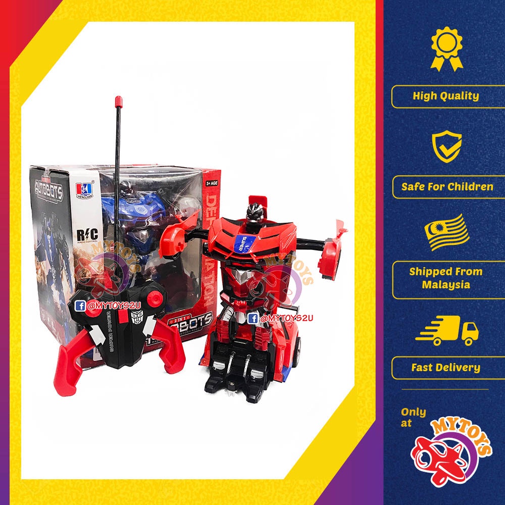 Transformer 2 IN 1 Robot RC Remote Control Deformation Battery Operated ...