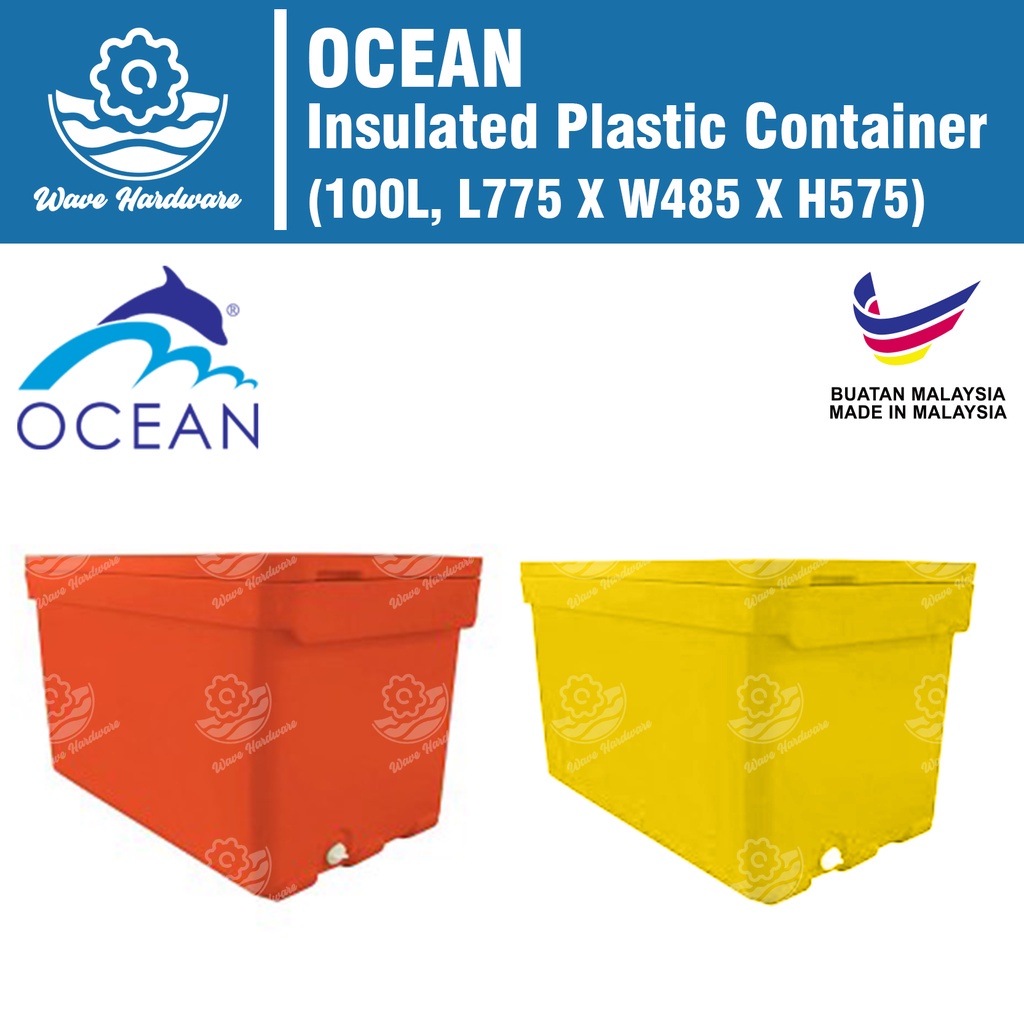 OCEAN Insulated Plastic Container /Ice Box / Fish Box / Tong Ais Second ...