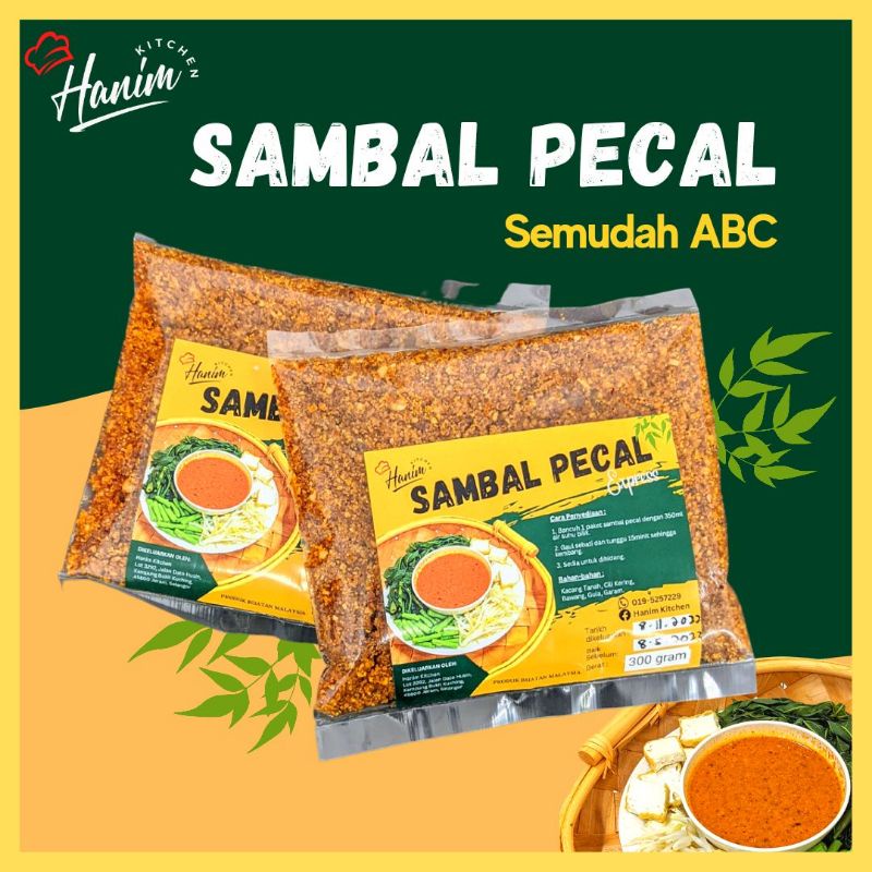 Sambal Pecal 300g Hanim Kitchen Sambal Pecal Asli | Shopee Malaysia