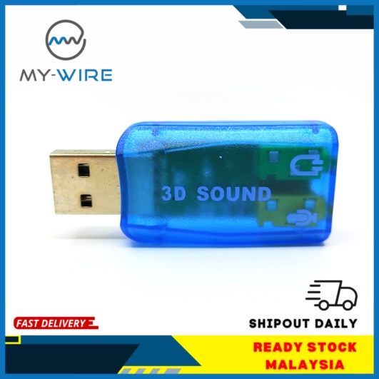 USB Sound Card with 3D Sound and 5.1 Tide | Shopee Malaysia