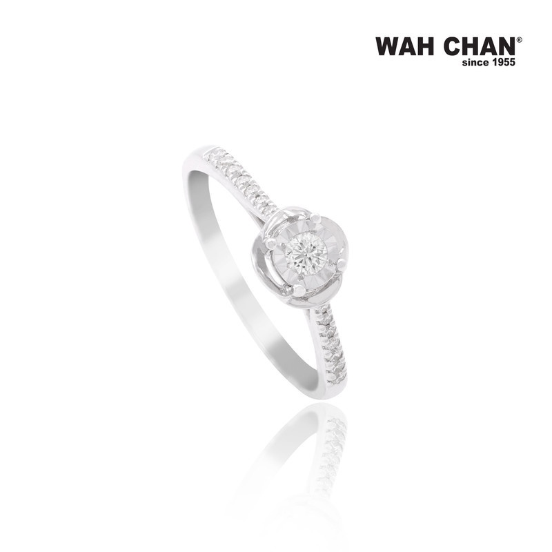 WAH CHAN White Gold Diamond Ring RLK03258-A02 | Shopee Malaysia