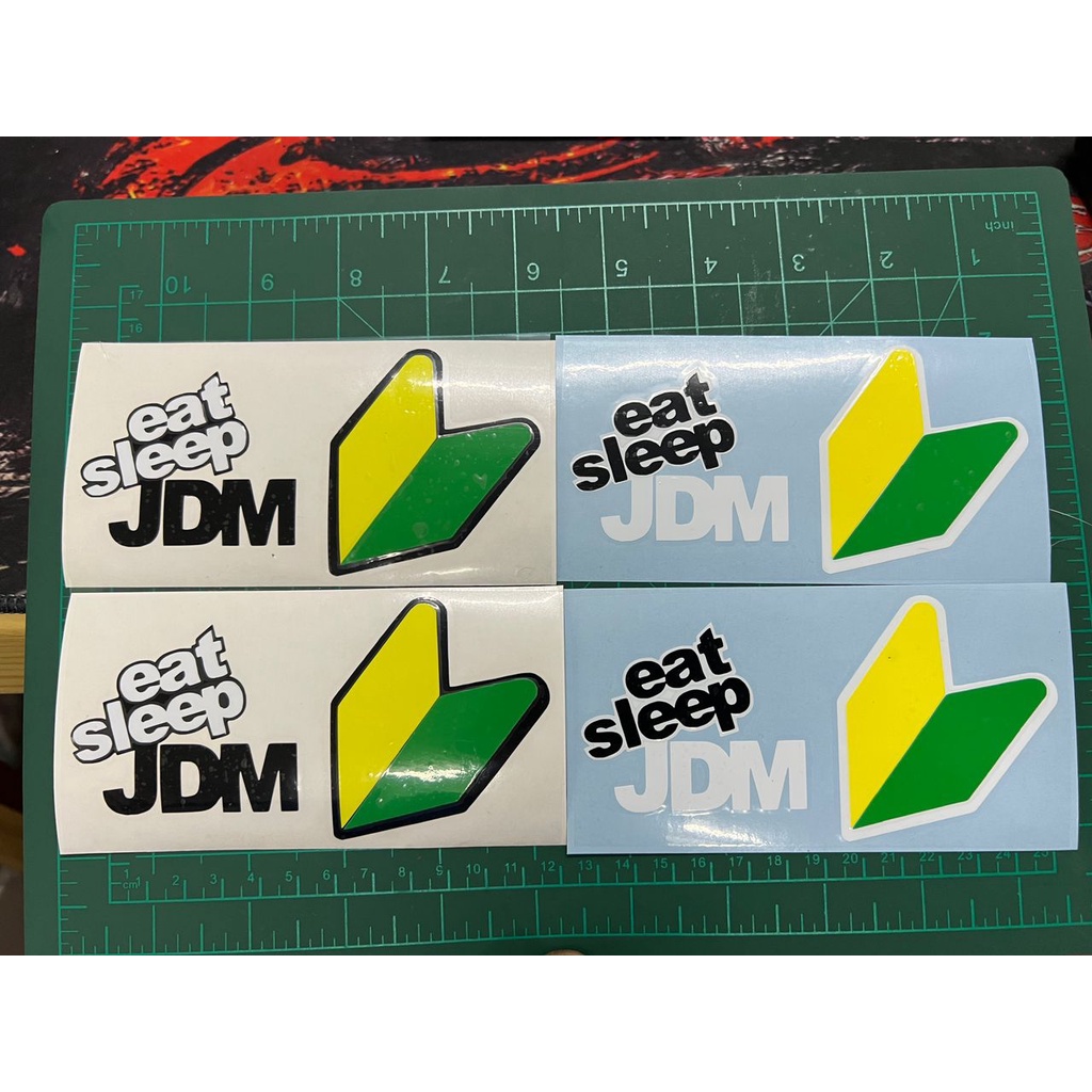 【Ready Stock】Eat Sleep JDM vinyl custom sticker untuk motor atau kereta ...