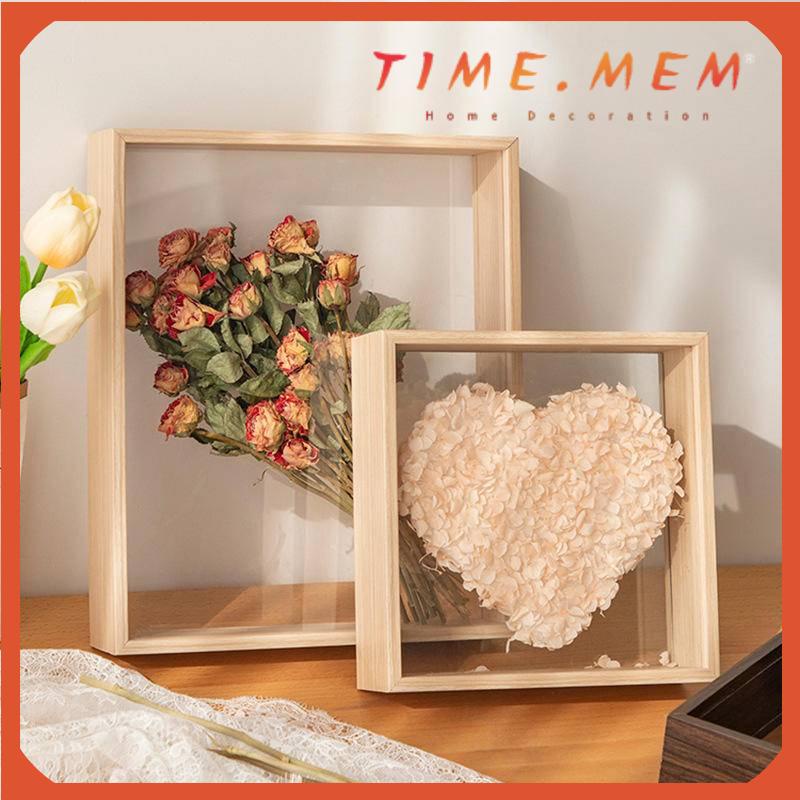 【TIME_MEN立体相框】DIY Dried Flower Photo Frame/hollow Photo Frame Double ...