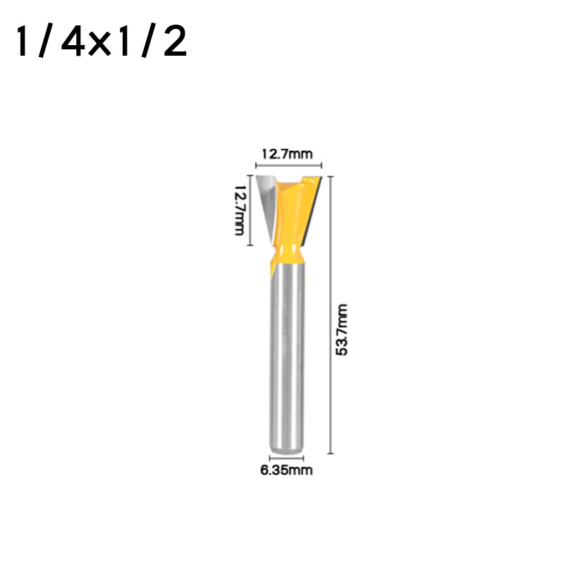 1/4 Shank Dovetail Joint Router Bit 子口荀燕尾木工铣刀 | Shopee Malaysia