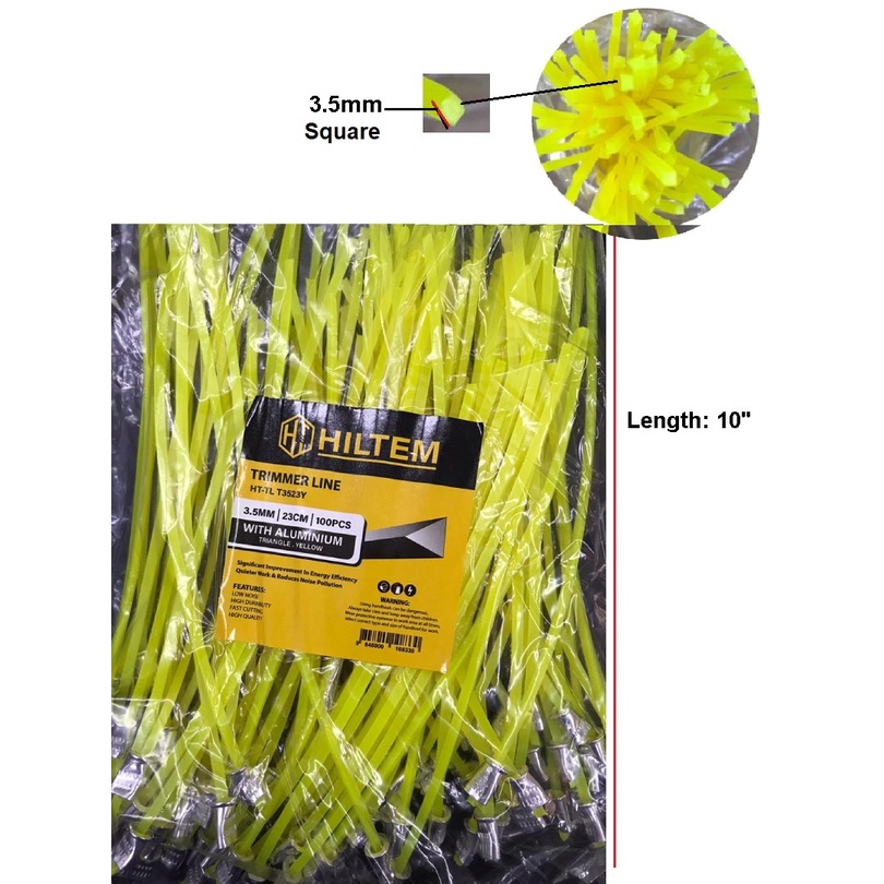 HILTEM HIGH QUALITY TRIMMER LINE W/ ALUMINIUM HEAD FOR GRASS CUTTER/ TALI MESIN RUMPUT (BUY ...