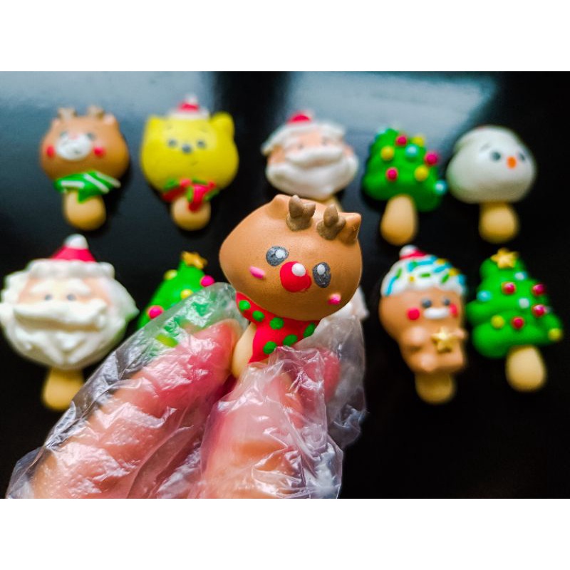 Christmas gift! 圣诞 meringue 马林糖 12pcs 低糖 蛋白糖 礼物 送礼 cute cookies biskut ...