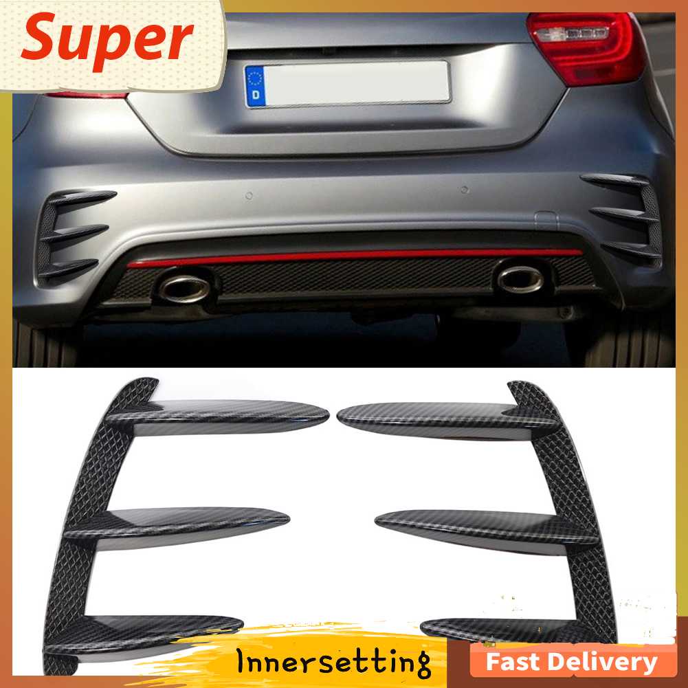 Rear Bumper Side Vent Canards for Mercedes Benz W176 A200 A250 A260 A45 ...