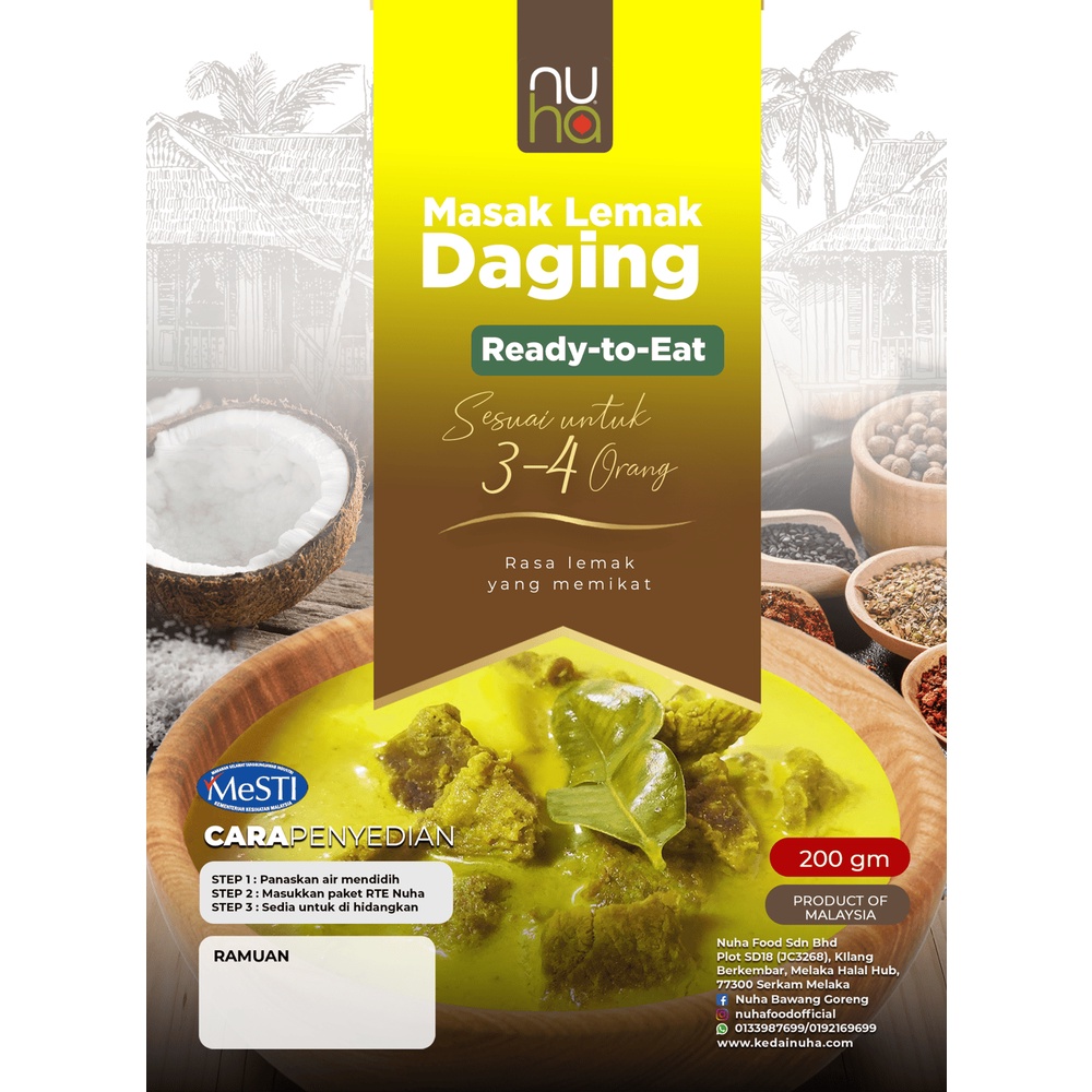 Masak Lemak Daging (180gm) | Shopee Malaysia