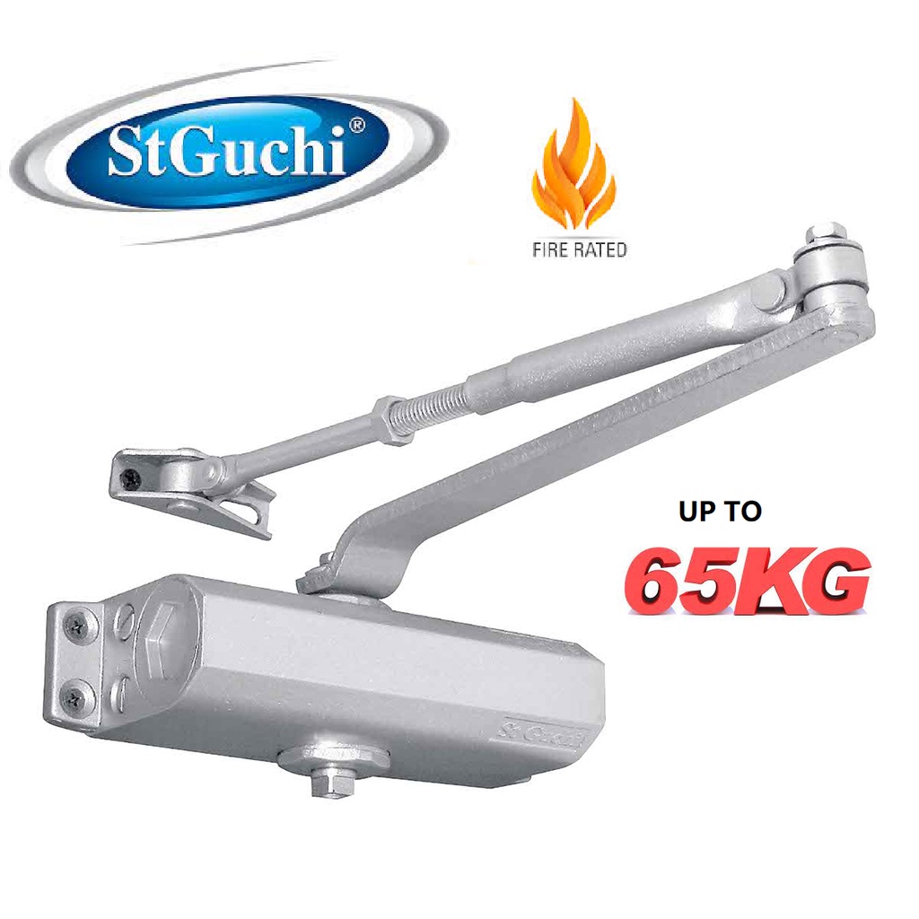 St Guchi Heavy Duty Door Closer - SGDC-523BC - Up To 65KG - Fire Door ...