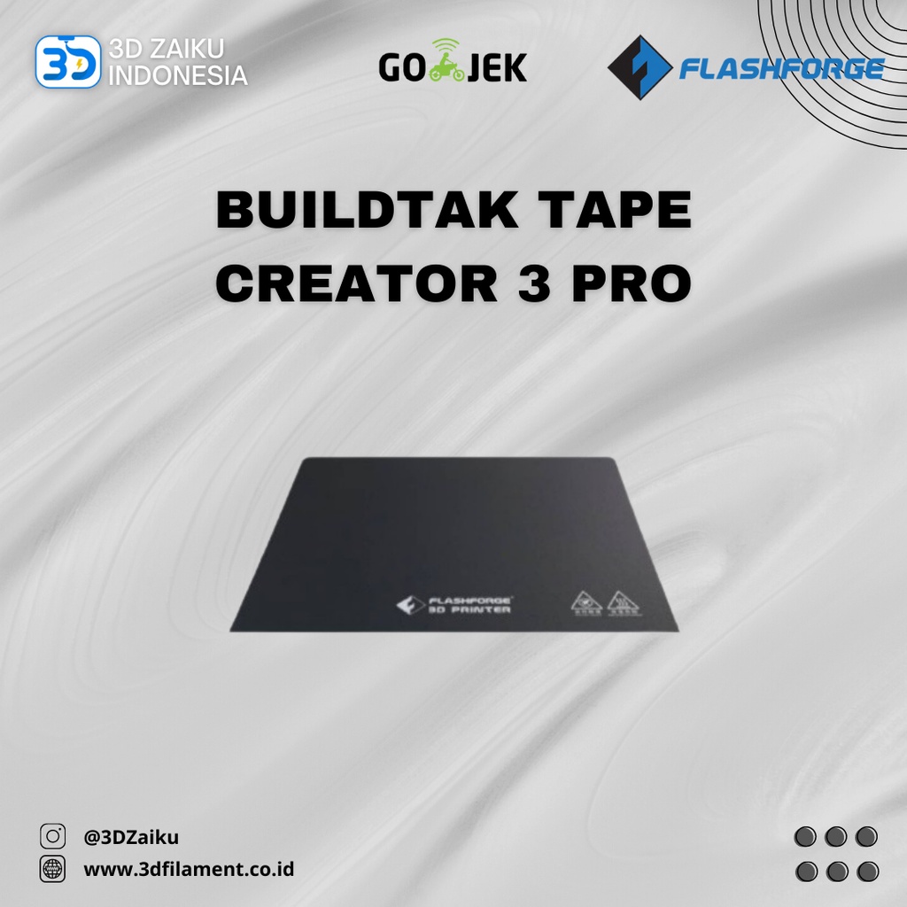 Flashforge Creator 3 Pro Build Plate Sticker Buildtak Platform Tape ...