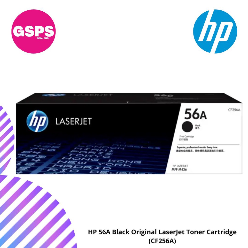 HP 56A Black Original LaserJet Toner Cartridge (CF256A) | Shopee Malaysia