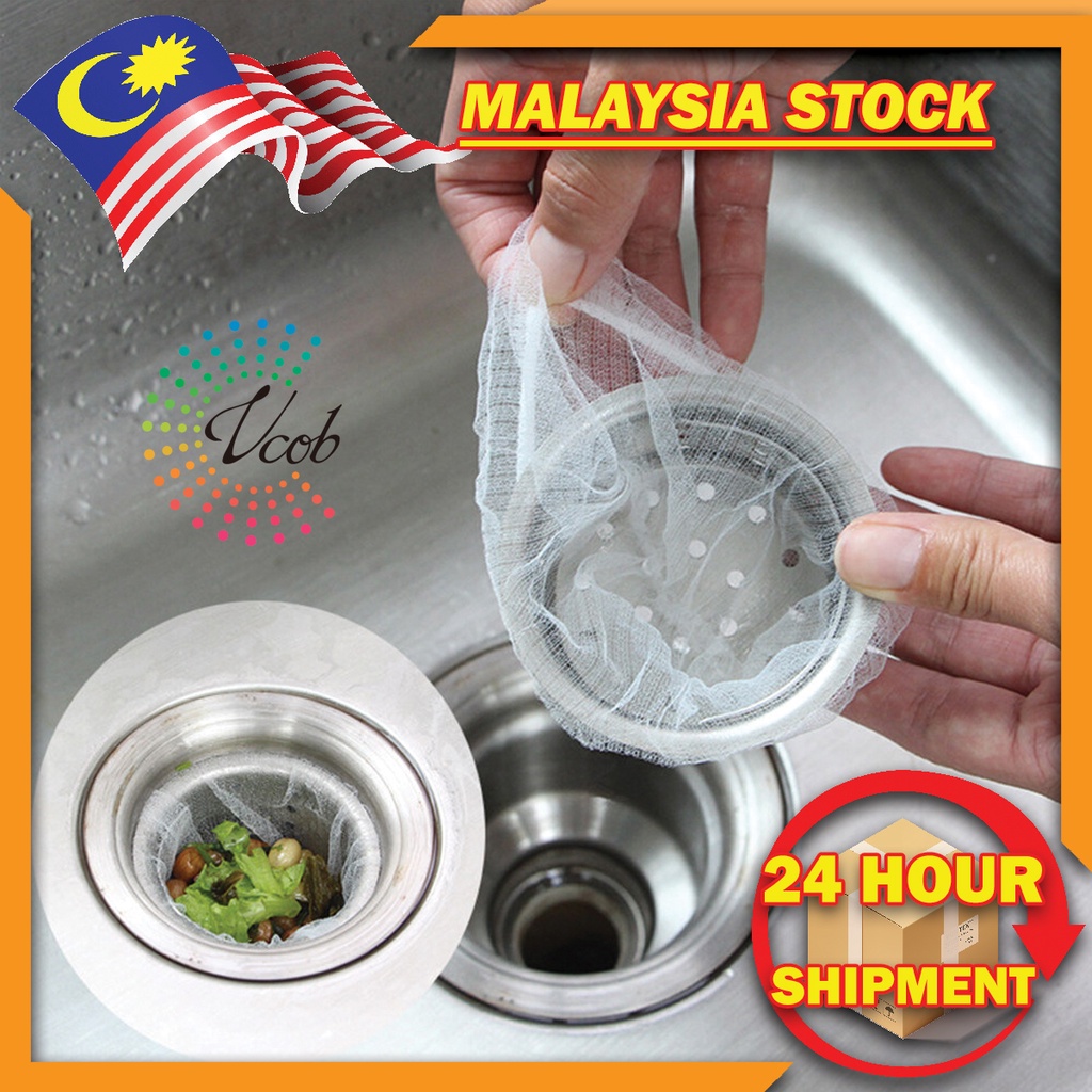 Disposable Kitchen Sink Filter Net (25/100 Pcs) | Shopee Malaysia