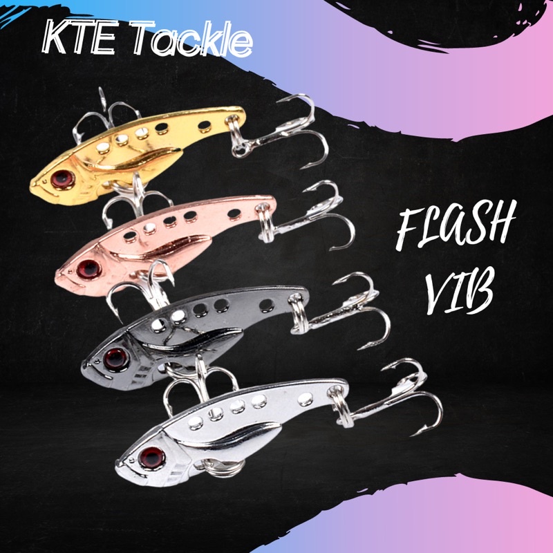 𝙆𝙏𝙀 FLASH VIB Jig 3.8g/7g/11g Gewang / Sebarau / Haruan Killer Umpan Siakap Casting Lures ...