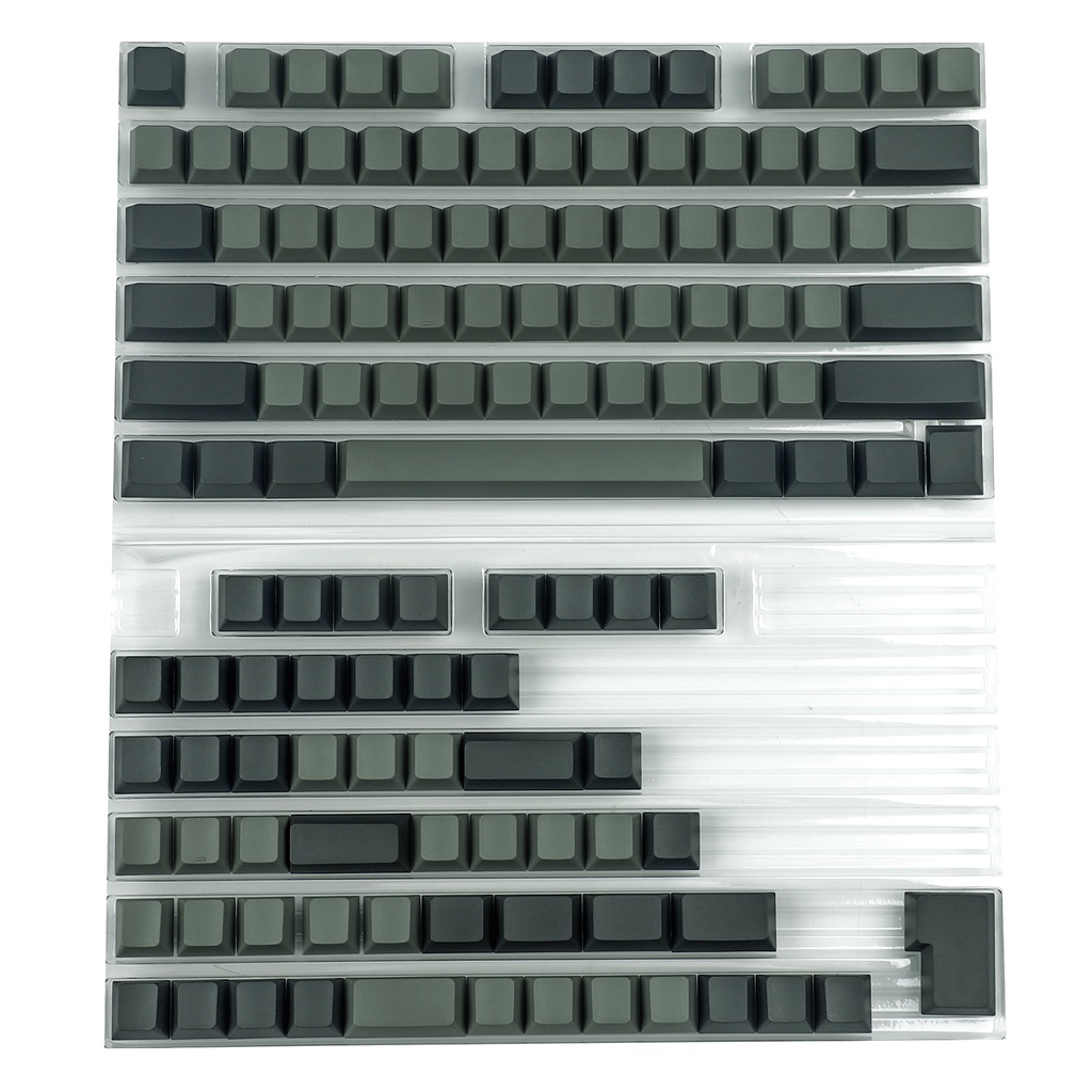 YMDK Blank 121 119 Keys Cherry Profile White Red Thick PBT Keycap ANSI ...
