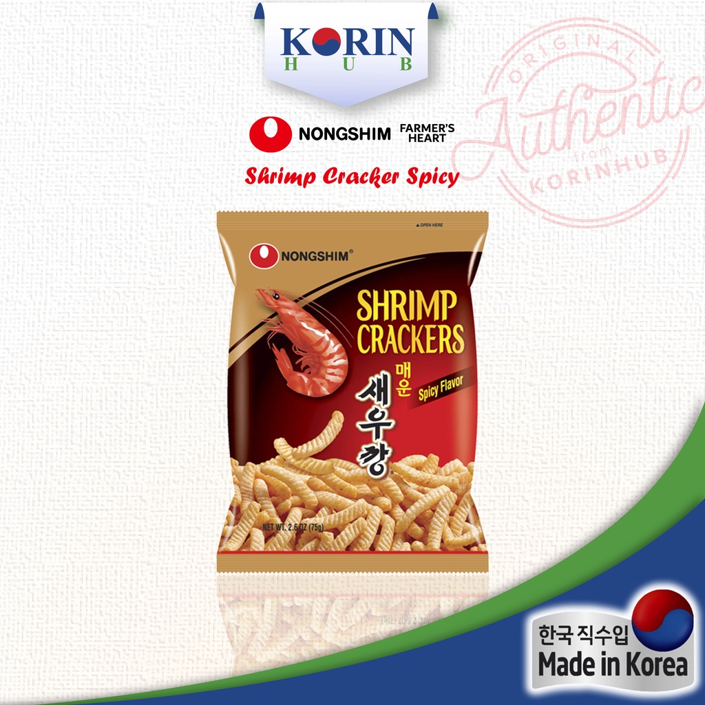Nongshim Shrimp Cracker Spicy 75g Made in Korea/Spicy Shrimp Cracker ...
