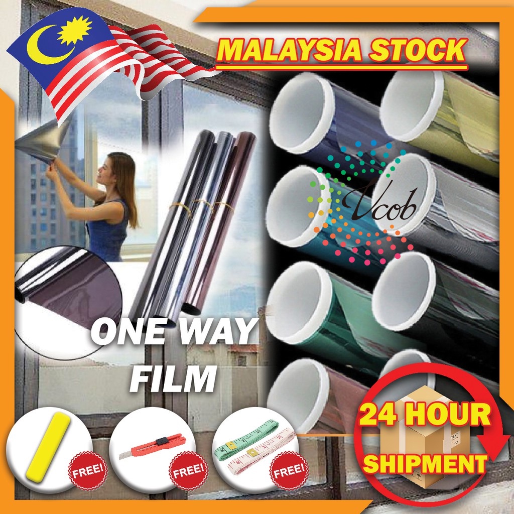 One Way Mirror Window Film Vinyl Self Adhesive Reflective Solar Film