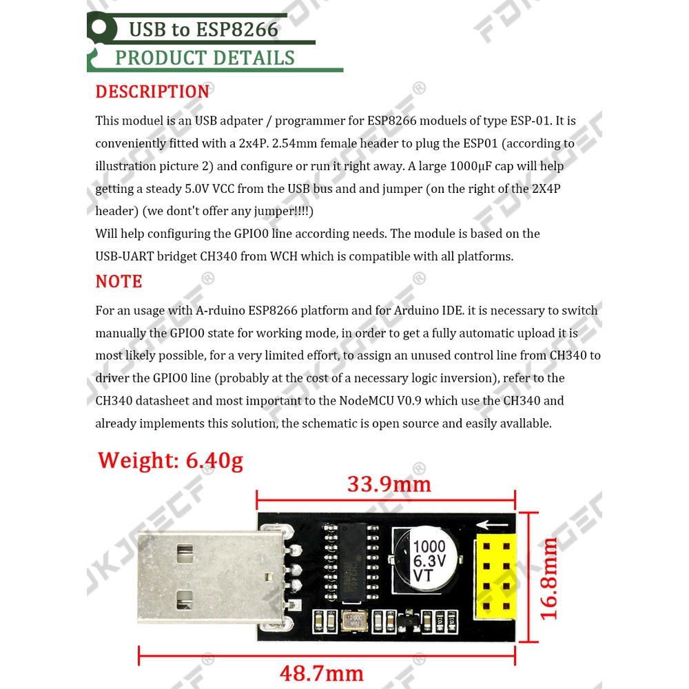 ESP-01 Upgraded version ESP-01S ESP8266 serial WIFI model Authenticity Guaranteed Internet of ...