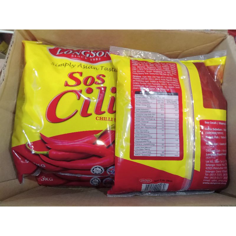 Sos Cili Longson 1KG / 3KG (PEKET) | Shopee Malaysia